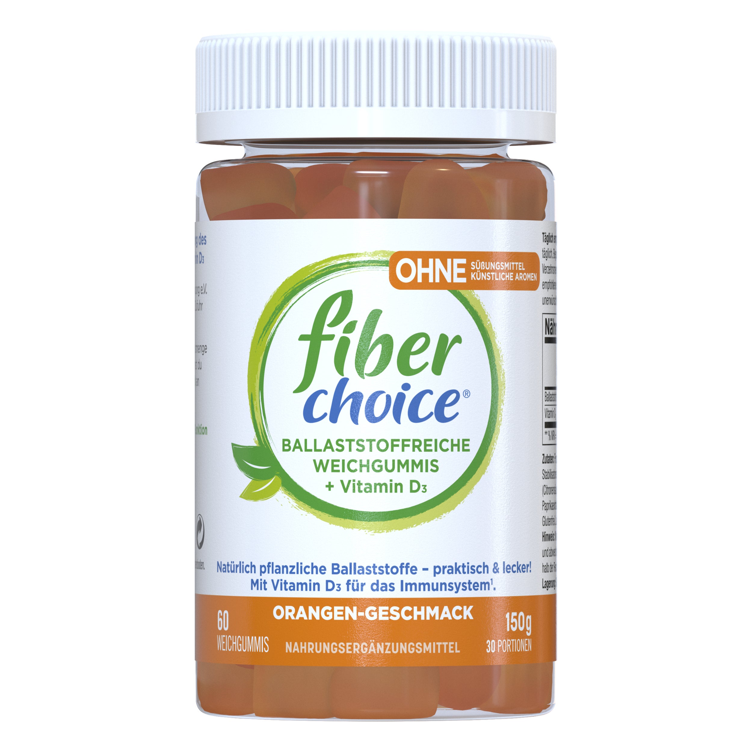 Orangen-Geschmack: Vegetarisch, ohne Farbstoffe & mit Vitamin D3!